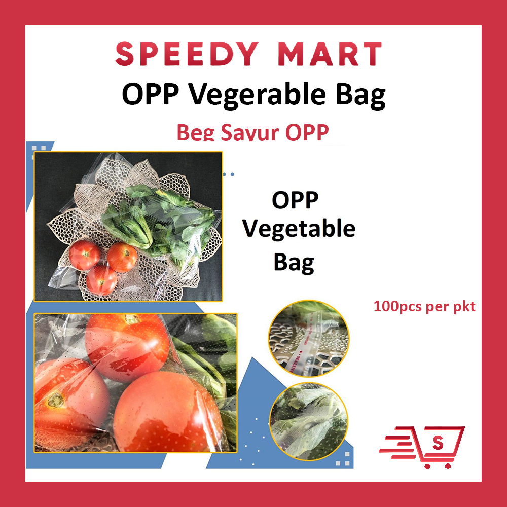Beg Plastik Sayur (100pcs) Vegetable Bag / Plastic Bag with Micro Hole ...