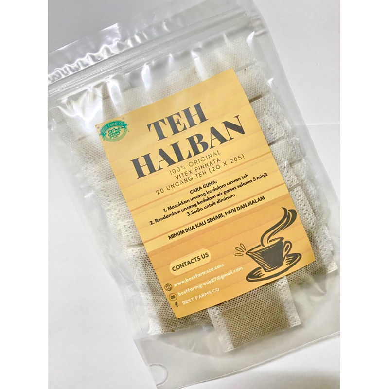 Uncang Teh Halban ( 100% KULIT HALBAN) 2g x 20 Uncang | Shopee Malaysia
