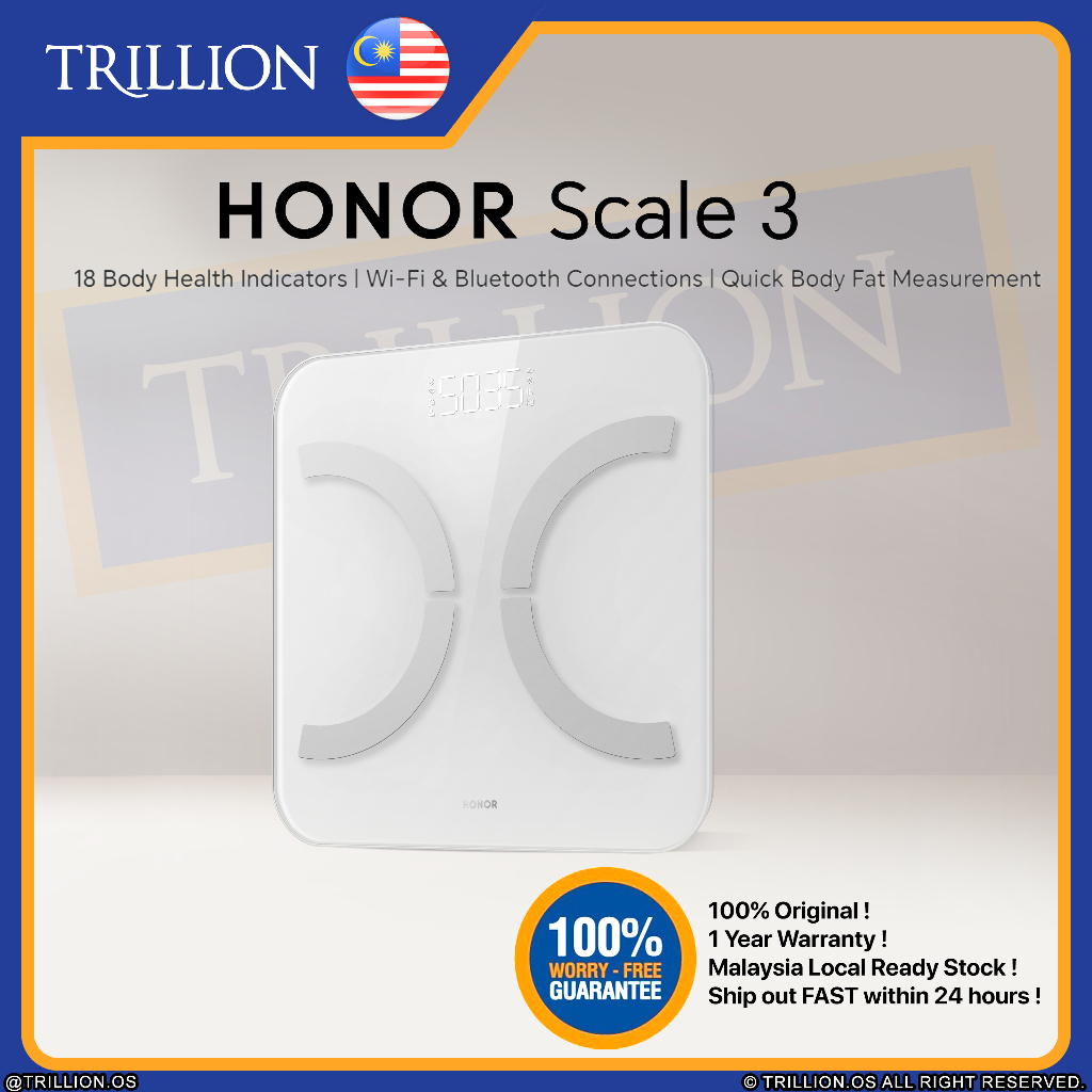 HONOR Scale 3 Penimbang Lemak Badan Pintar | HONOR Scale 3 Smart Body ...