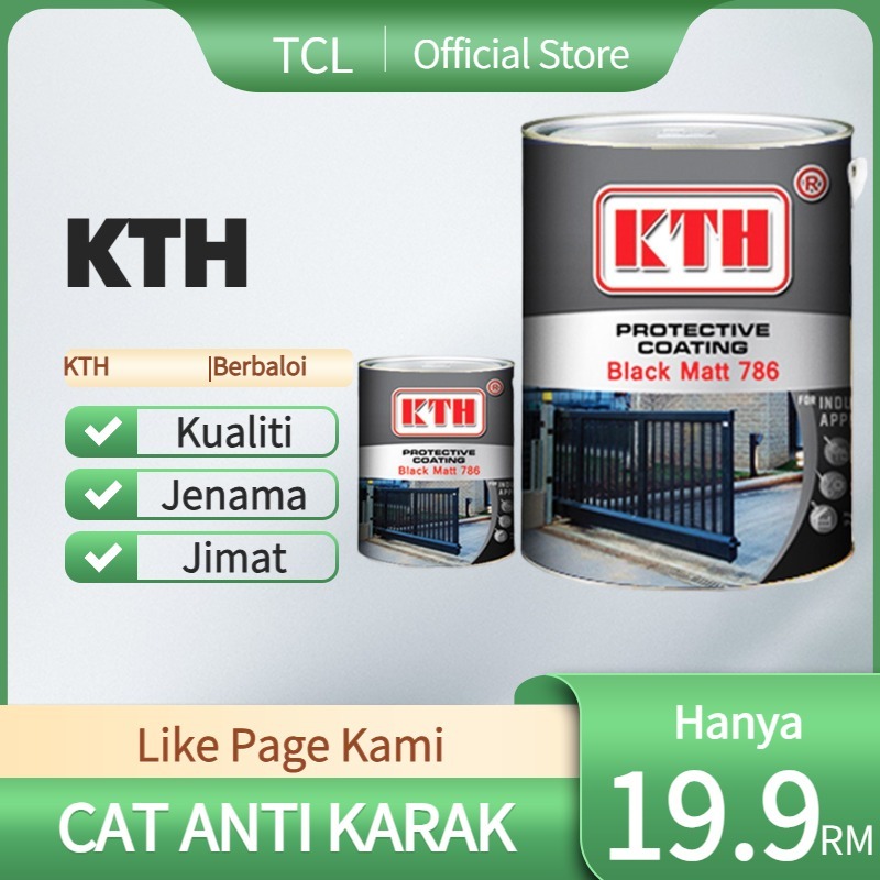 1L KTH 786 785 750 604 7798 cat besi anti karat /anti rust paint /cat ...