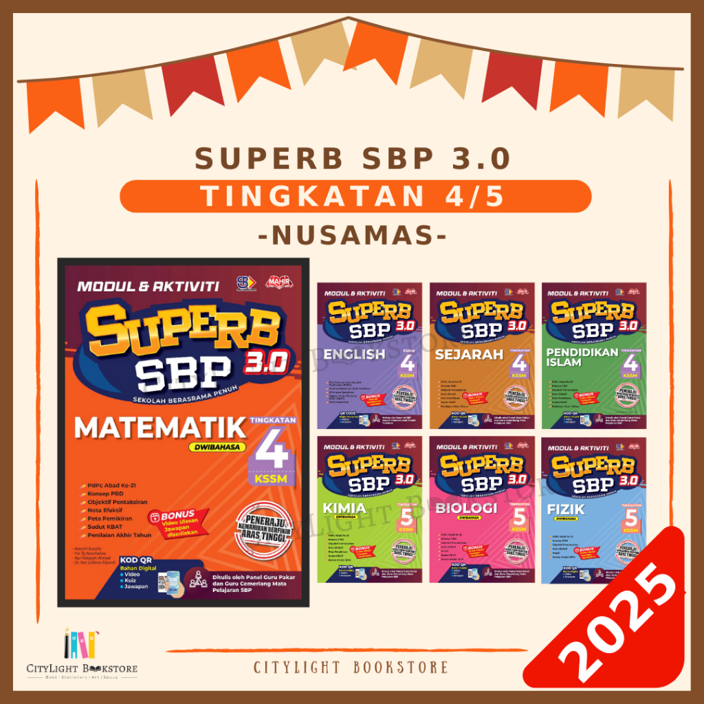 [CITYLIGHT] Buku Latihan 2025: Modul & Aktiviti Superb 3.0 SBP SPM KSSM ...