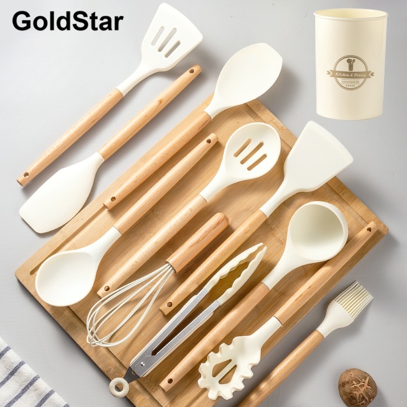 Gold Star 3PCS/6PCS/12PCS Silicone Utensil Non-Stick Cooking Utensils ...