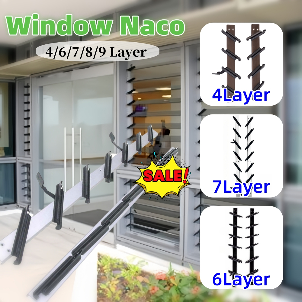 Tingkap Nako 8Layers 9Layers Black Silver Brown Blade Window Naco Black ...
