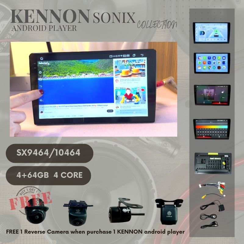 KENNON SONIX SERIES CAR ANDROID PLAYER SX9464/SX10464 9'' OR 10 ...