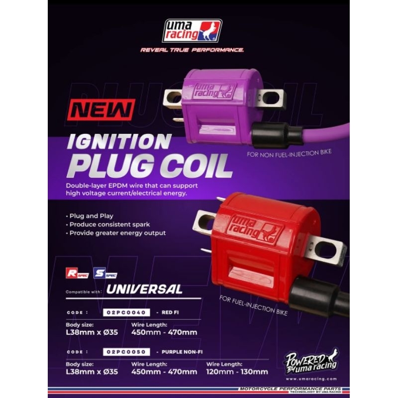Uma Racing SUPER PRO advance Racing Igition Plug Coil Yamaha Nvx Y15 ...