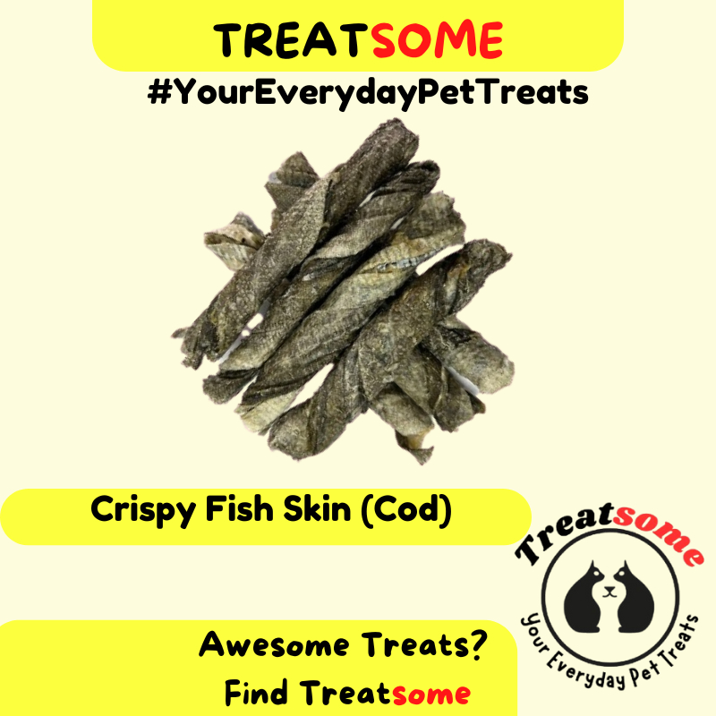 Air-Dried Fish Skin Cod Fish Crispy Treatsome Dog Treats Dog Chew ...