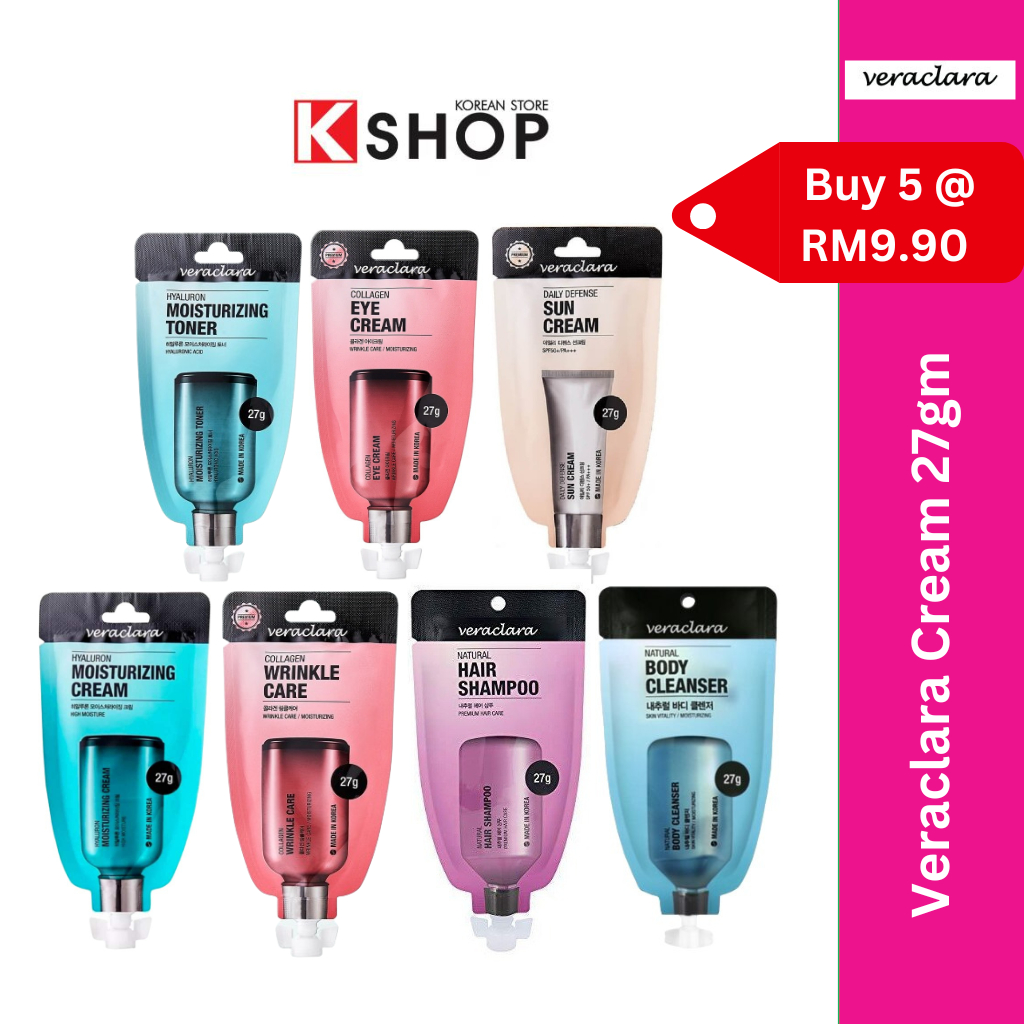 [Buy 5 @ RM9.90] Veraclara - Daily Defense Sun Cream 27gm SPF50+ PA ...