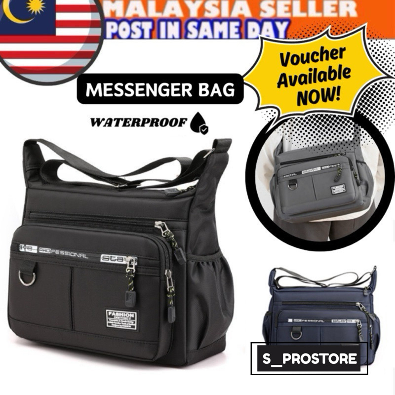 🔥Ready Stock🔥Messenger Bag Waterproof Beg Silang Unisex Beg Besar ...