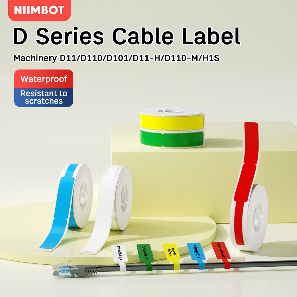 NIIMBOT D11 D110 D101 Cable label paper waterproof and oil-proof ...