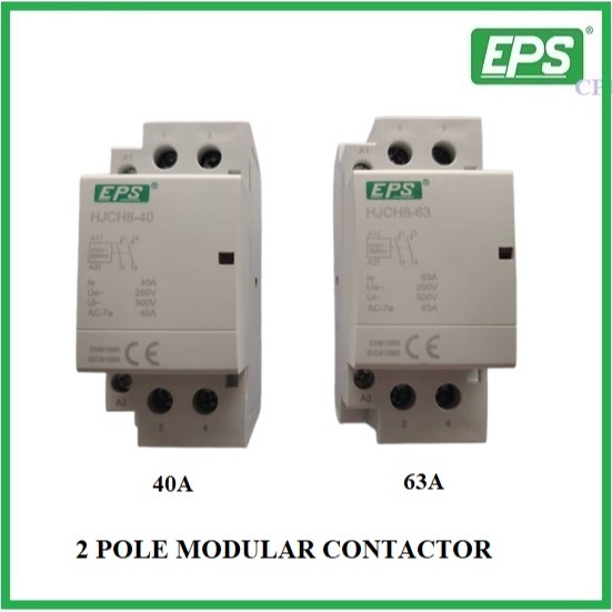 EPS 40A 63A 2 POLE 2NO MODULAR CONTACTOR AC7a | Shopee Malaysia
