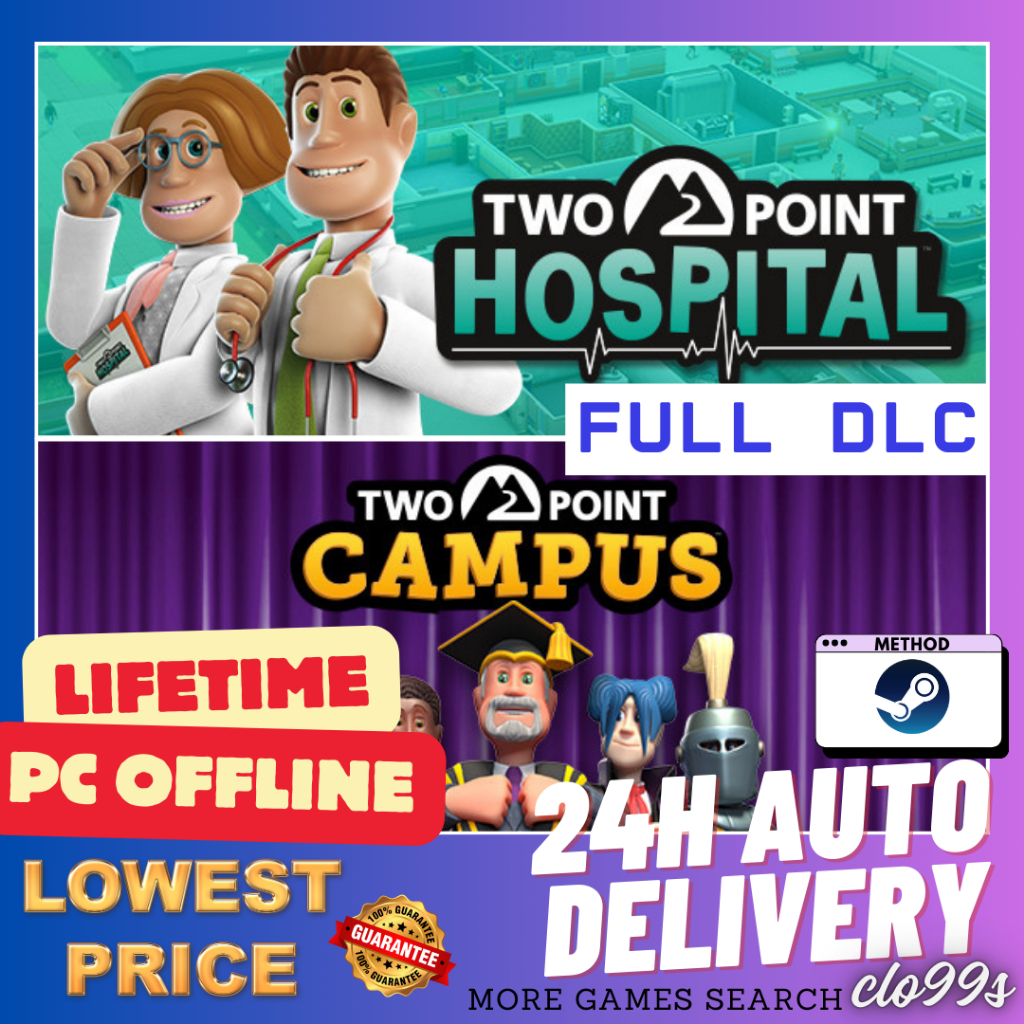Two Point Hospital Two Point Campus Steam Full DLC PC Games | Shopee ...