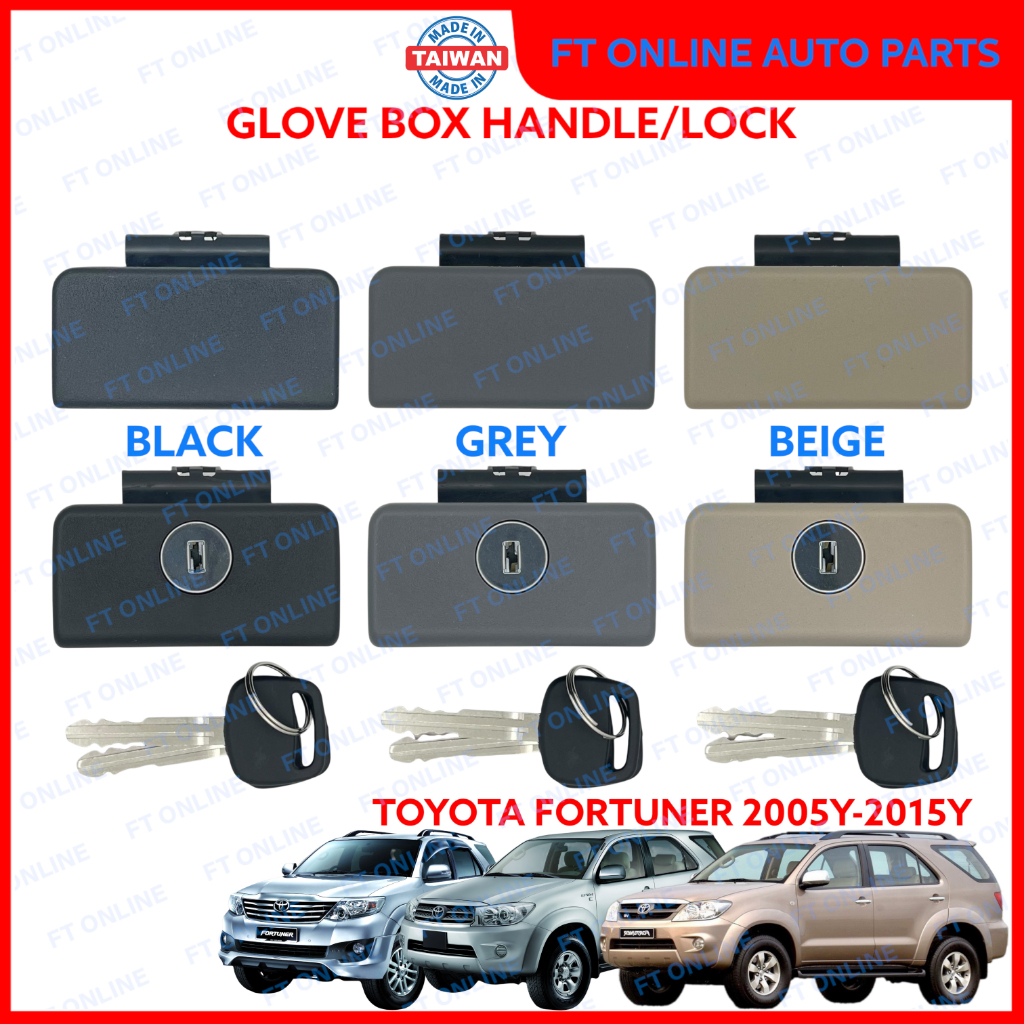 TOYOTA FORTUNER 2005-2015 KUN50 TGN51 GLOVE BOX HANDLE DRAWER COMPARTMENT LATCH LID LOCK 2006 ...