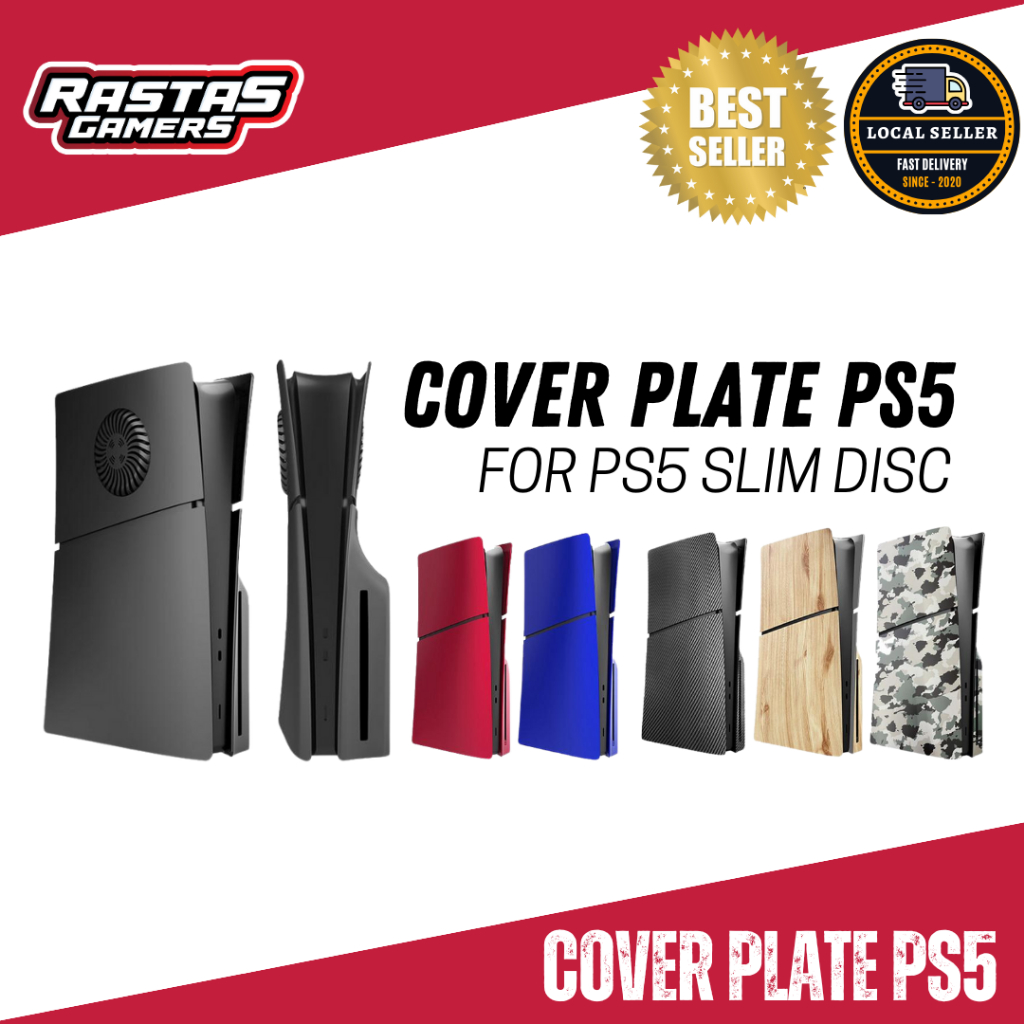 PS5 Slim Faceplate for Disc & Digital Version ABS Shell Plate Side ...