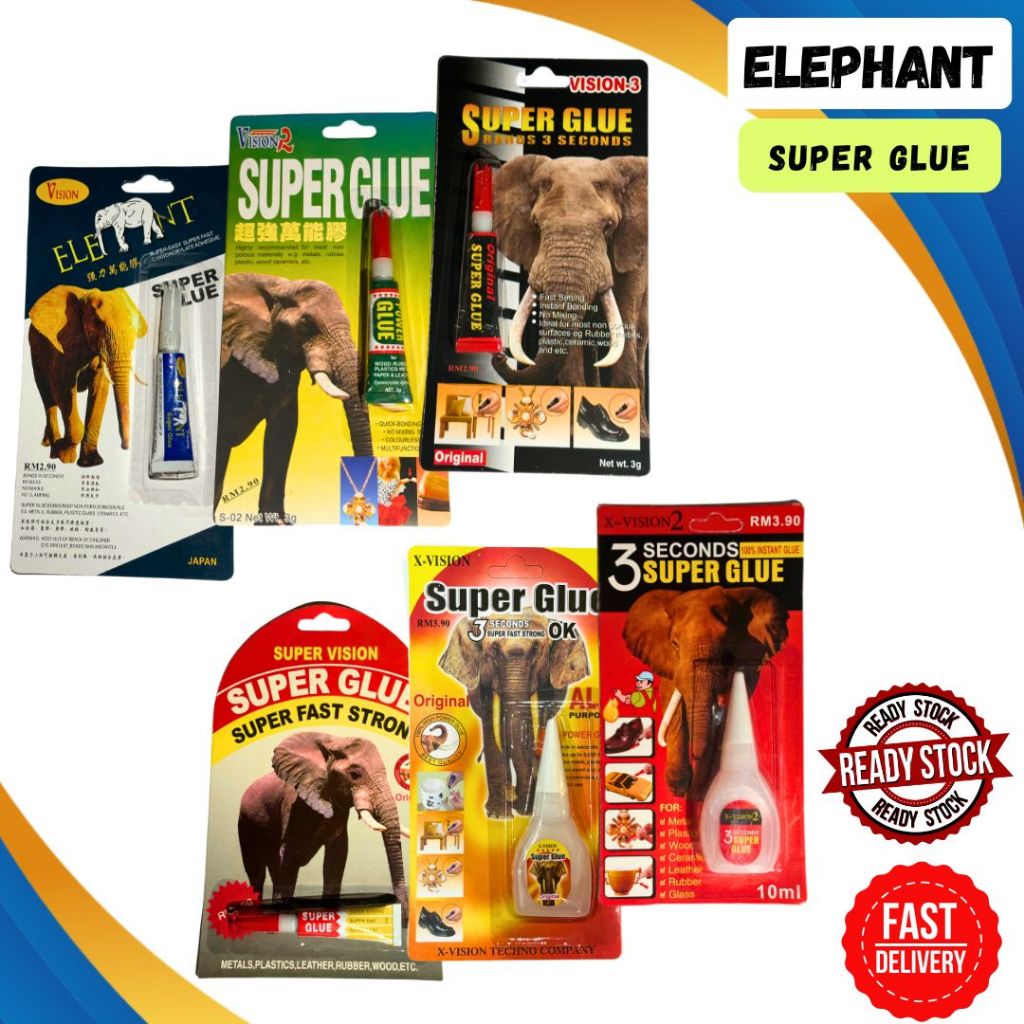 Elephant Super Strong All Purpose Adhesive Super Glue Hardware/Gam ...