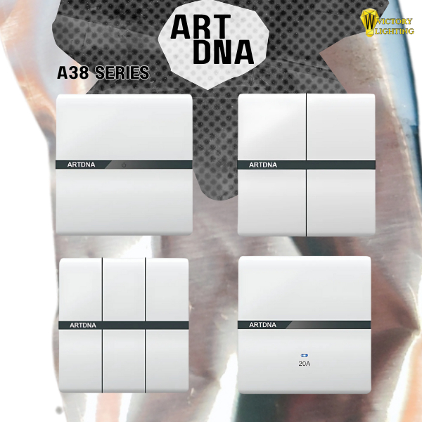 [ ART DNA ] A38 Series Modern Series Switch Socket - White | Shopee ...