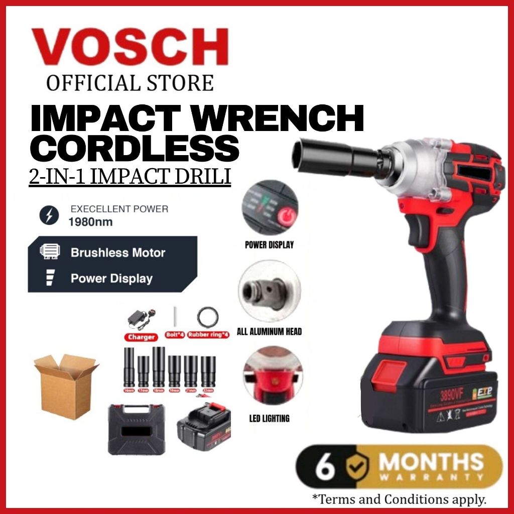 VOSCH Cordless Impact Wrench Cordless Impact Drill Tools Cordless ...