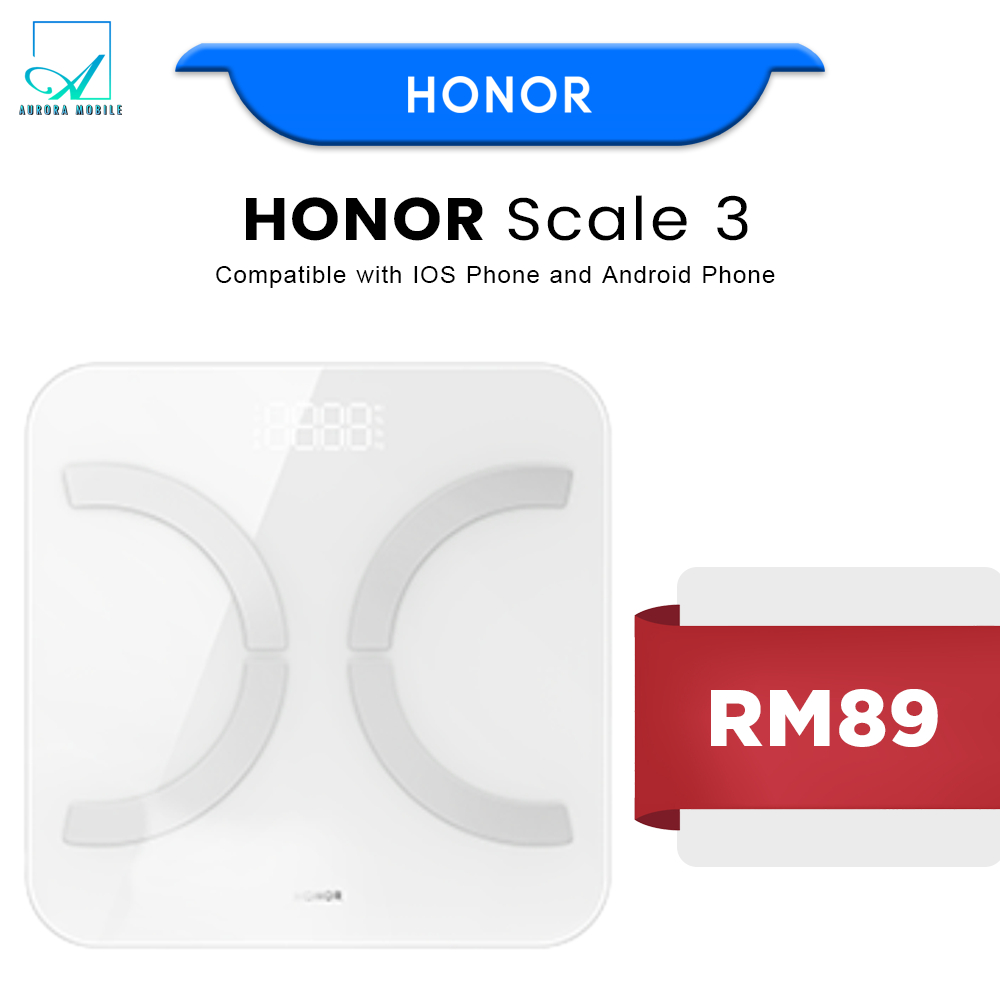 HONOR Scale 3 | 18 Body Indicators With Bluetooth Connection | Shopee ...