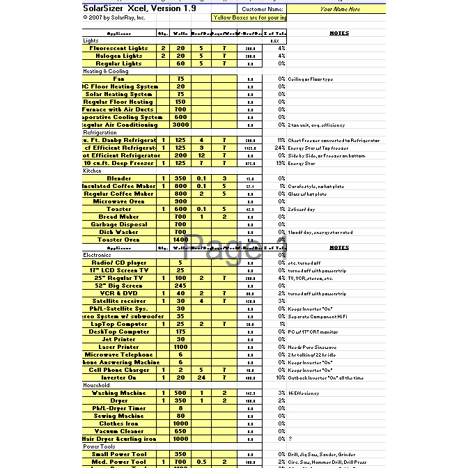 Solar Panel Sizing Design Excel Spreadsheet | Shopee Malaysia