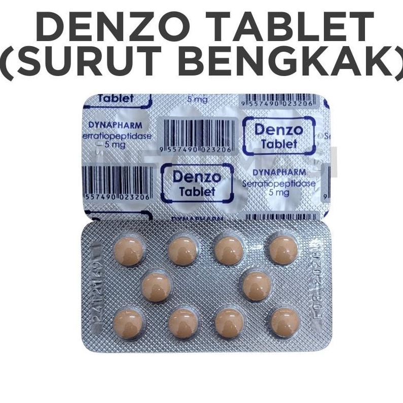 DENZO TABLET 5MG 10s UBAT SURUT BENGKAK GUSI GIGI RADANG ...