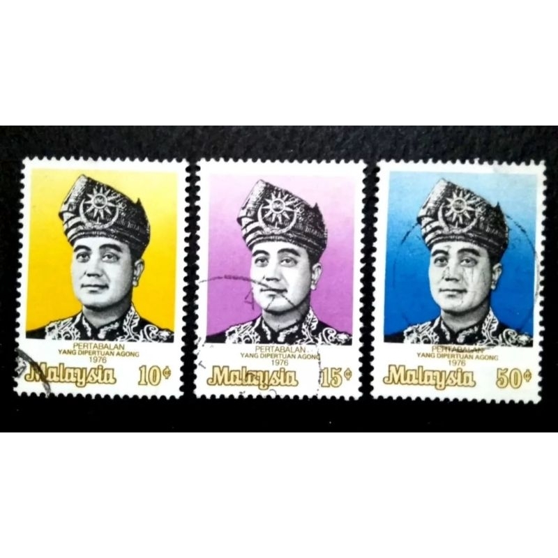 Malaysia 1976 Installation YDP Agong Kelantan Complete Set - 3pcs Used ...