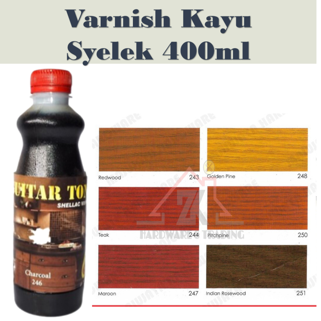 400ml GUITAR TONE Wood Varnish Wood Shellac Syelek Kayu | Shopee Malaysia
