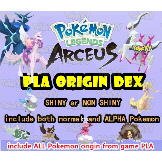 PLA Living Pokedex | Pokemon Legends:Arceus / HOME | SHINY ALPHA 6V ...