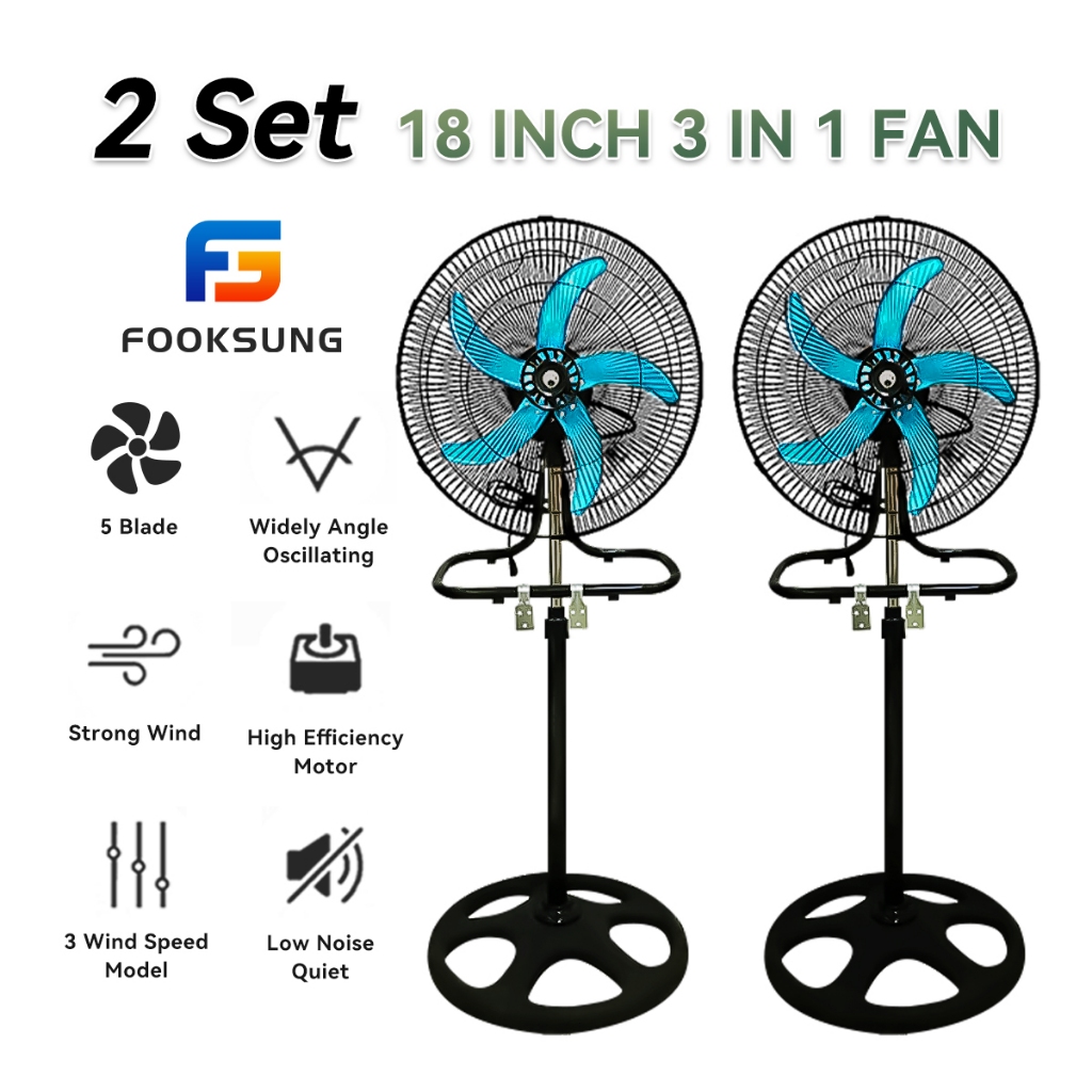 18inch 40dB 70W 3 in 1 Stand fan kipas industri Vertical Fans wall fan ...