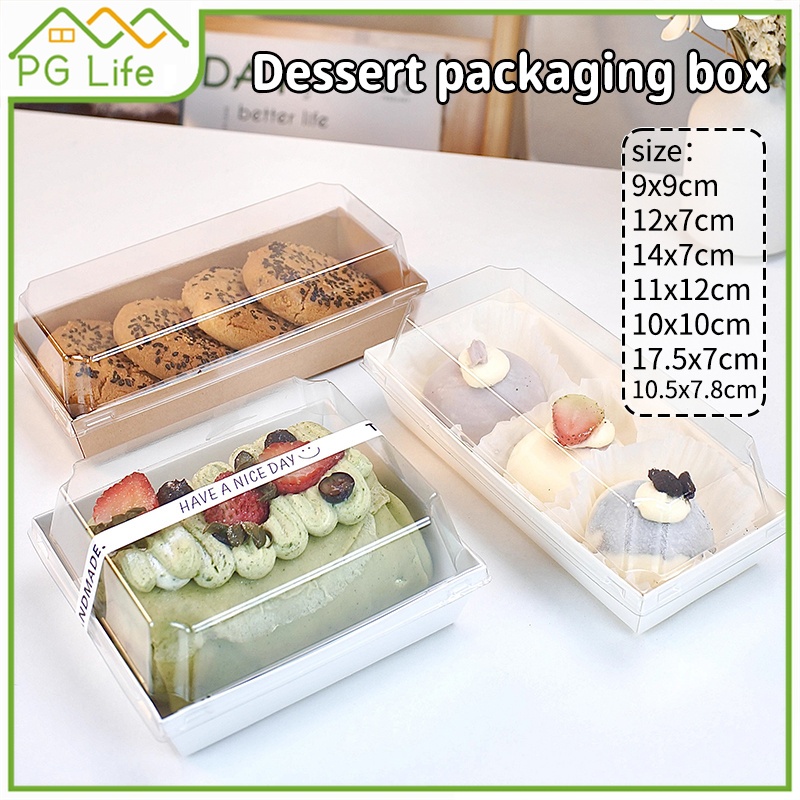Kraft White Square Cake Paper Box /Kotak Kek /Tiramisu Box /Bread Box ...