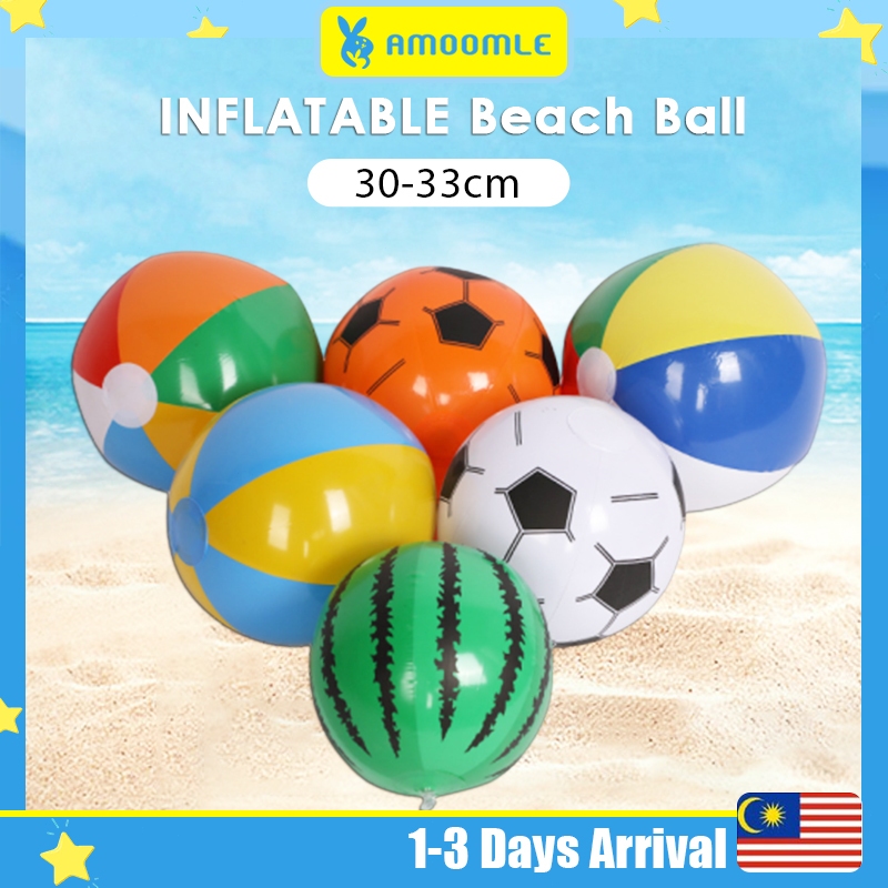 Beach Balls Toys Rainbow Inflatable Ball Children's Play Water Polo ...