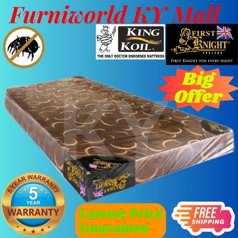 🔥Hot Sales🔥 King Koil First Knight Classic Reborn 5" Mattress Tilam ...