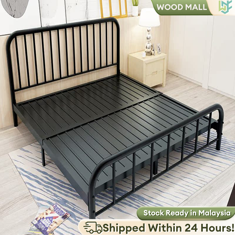 𝙍𝙚𝙖𝙙𝙮 𝙎𝙩𝙤𝙘𝙠 Metal Bed Frame Katil Besi Single/Queen/King Bed Frame ...
