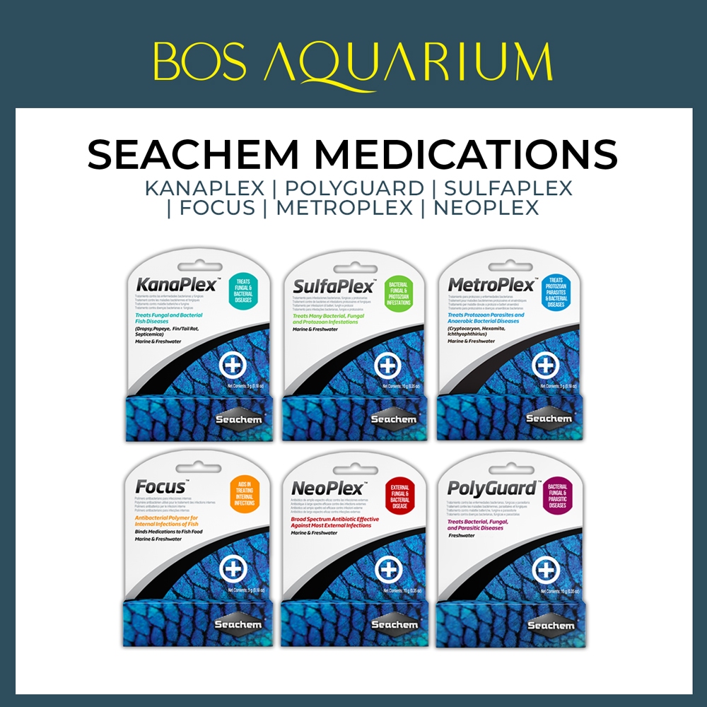 Seachem KanaPlex / MetroPlex / Focus / Sulfaplex / Neoplex / Polyguard ...