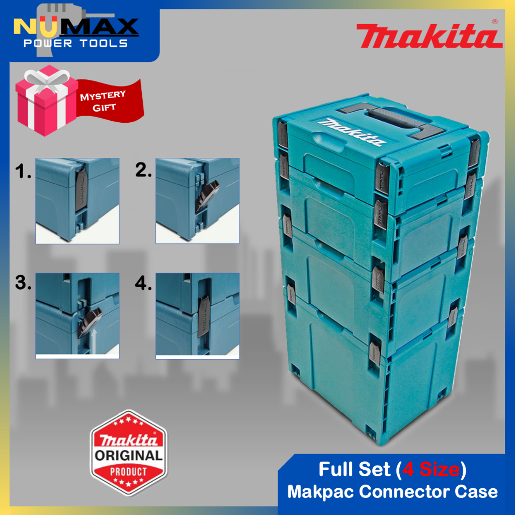 Makita Makpac Connector Case (Type 1 [S] / Type 2 [M] / Type 3 [L ...