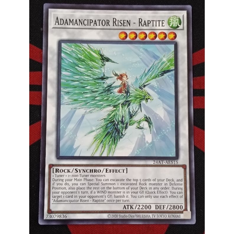 YUGIOH KONAMI 24AT-AE515 Adamancipator Risen - Raptite (C) | Shopee ...