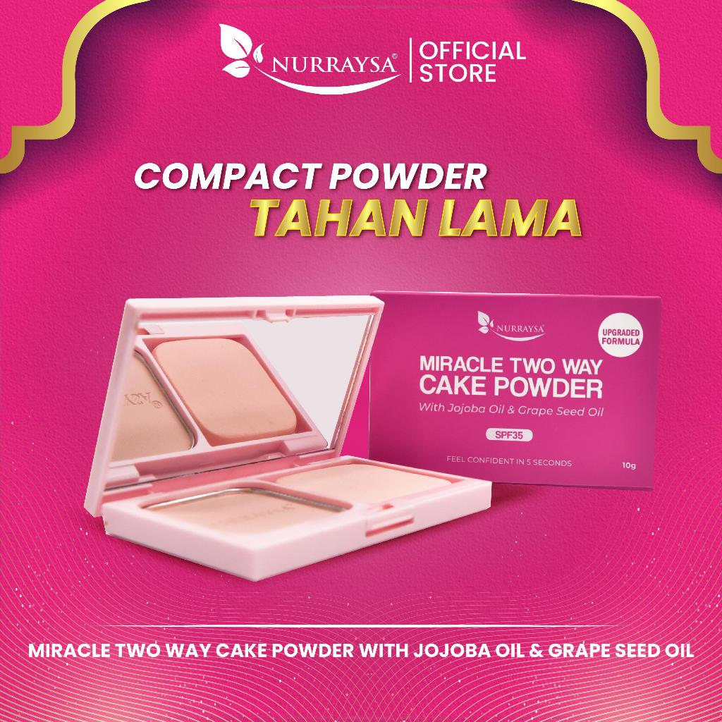 NURRAYSA Miracle Two Way Cake Powder With Jojoba Oil Compact Powder ...