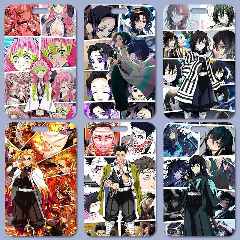 Demon Slayer Anime ID Card Cover Card Access Card Bus Card Work Card ...
