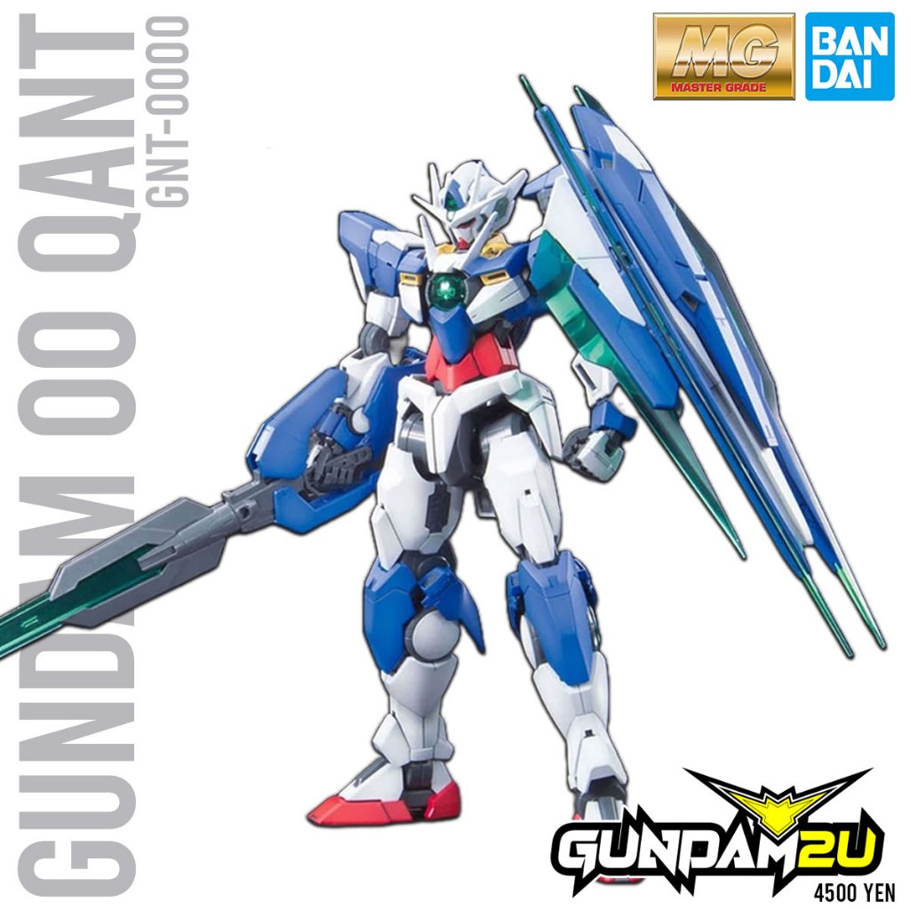 BANDAI MG 1/100 Gundam 00 Qant - Plastic Model Kit Master Grade 00Q OOQ Awakening of Trailblazer ...