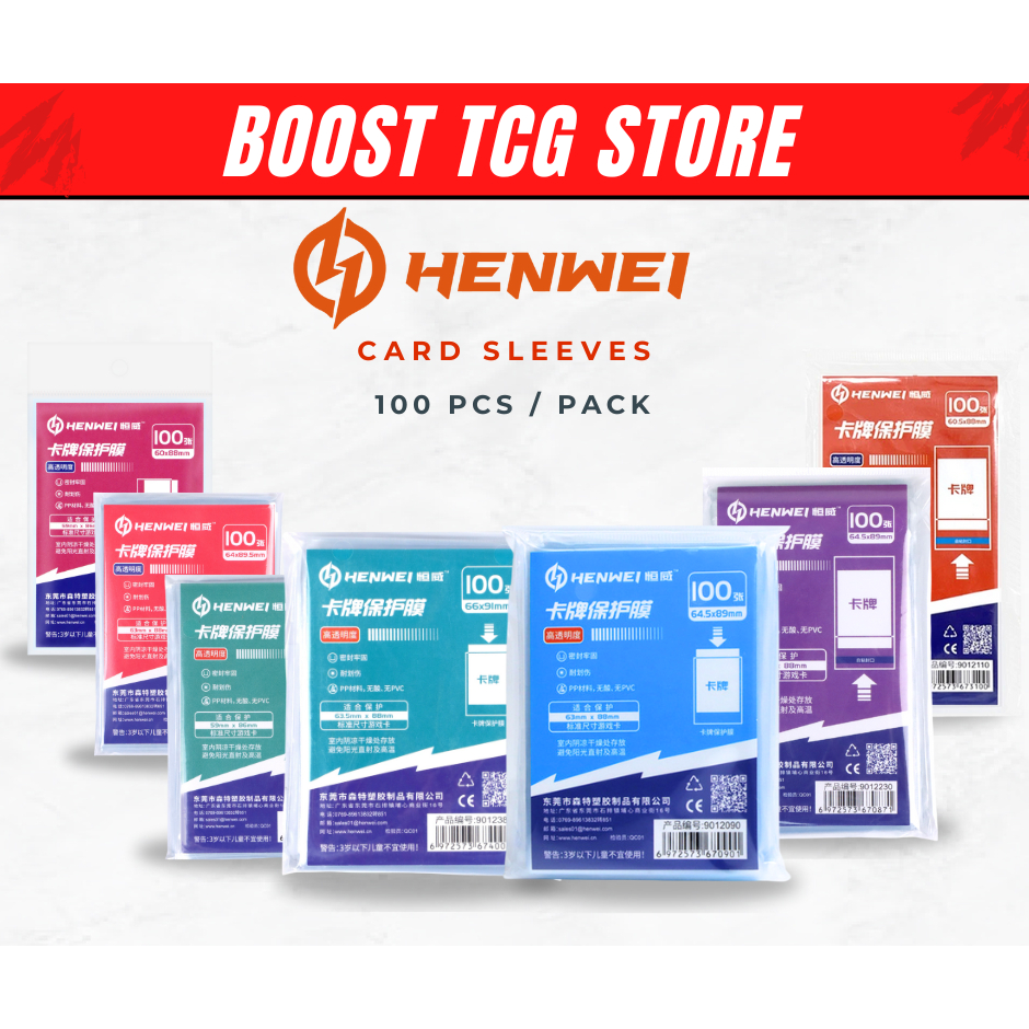 [READY STOCK] Henwei Card Sleeve card protector [Topload] (64.5mmx89mm ...