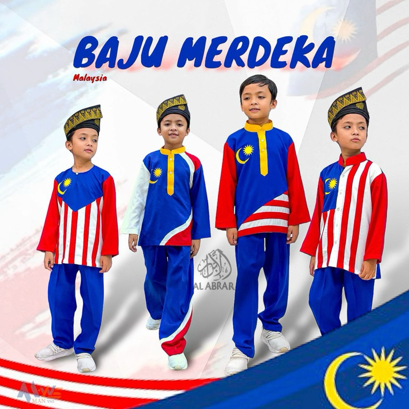 BAJU MERDEKA/BAJU BENDERA KANAK KANAK LELAKI READY STOCK | Shopee Malaysia