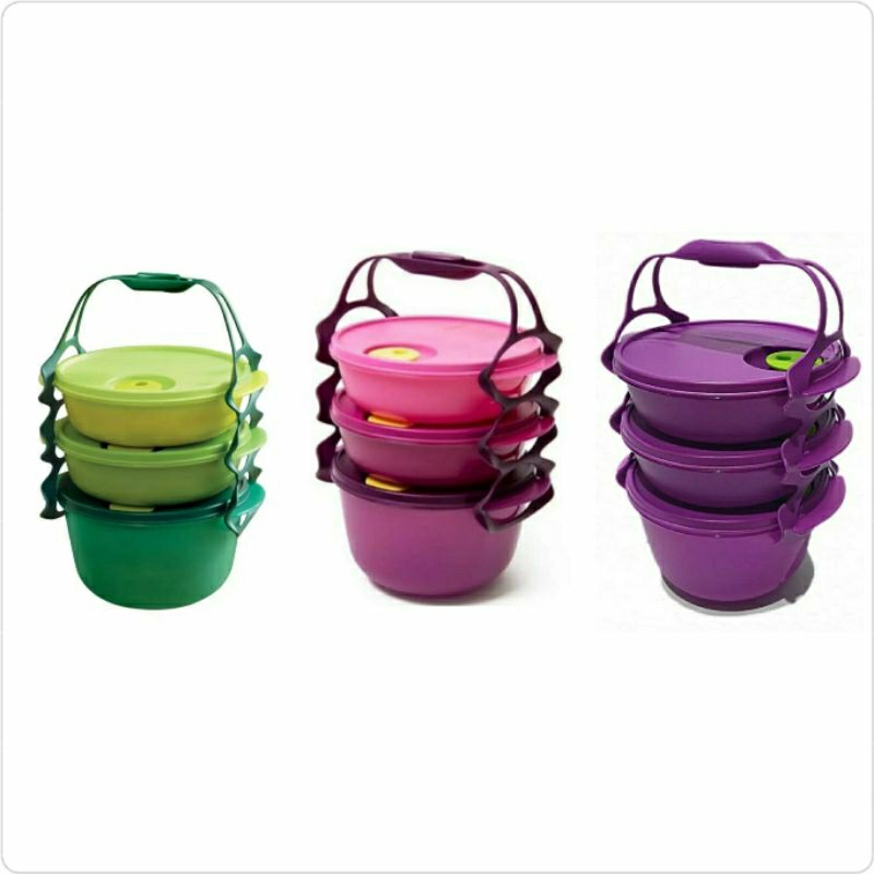 Tupperware Tup Tiffin Set 550ml (4pcs) / Carry All Bowl | Shopee Malaysia