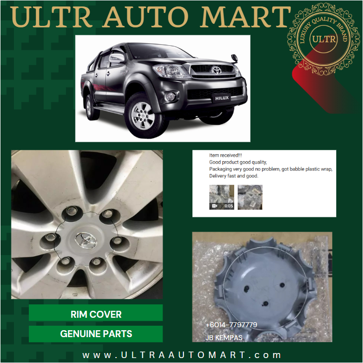 ORIGINAL TOYOTA HILUX KUN25 2008 WHEEL RIM CAP RIM COVER 4260B-0K010/11 ...