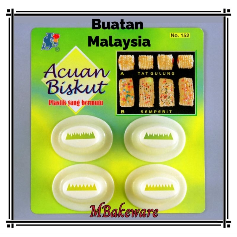 【MBakeware】Plastic Acuan Semperit Tangan / Acuan Biskut Tat Nenas ...