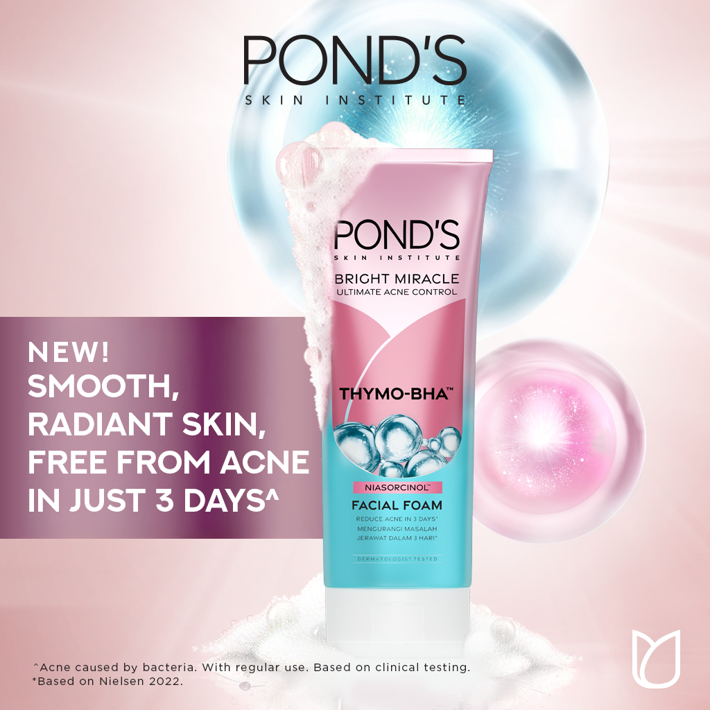 [Acne Skin] POND'S Bright Miracle Ultimate Acne Control Foam | Anti ...