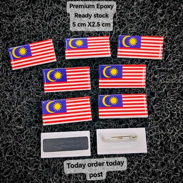 (Epoxy)MALAYSIA BARU LENCANA JALUR GEMILANG BADGES PIN BENDERA MALAYSIA ...