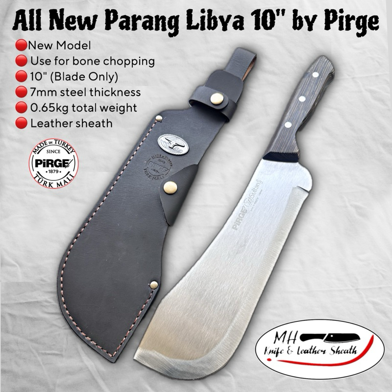 PIRGE - BONE SPLITTER CLEAVER 10” - Parang Libya 10 inci | Shopee Malaysia