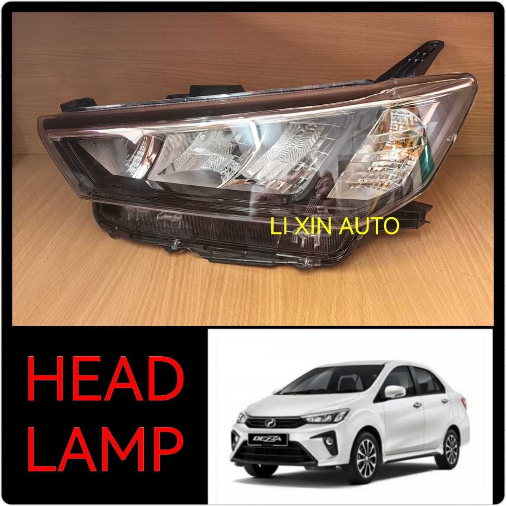 PERODUA BEZZA 2020-2024 HEAD LAMP HEAD LIGHT / LAMPU BESAR DEPAN KERETA ...