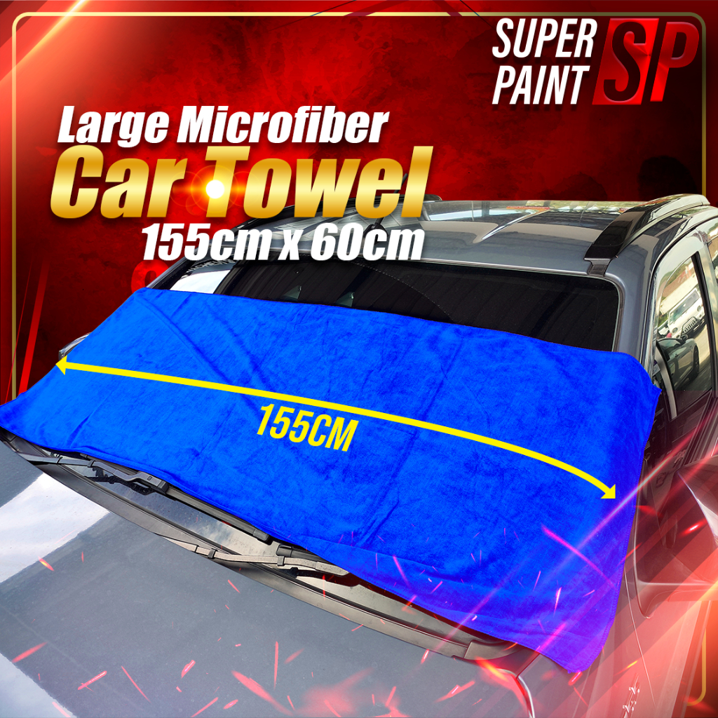 Car Wash Towel 155 x 60cm Large Microfiber Towel Super Absorbent Car ...