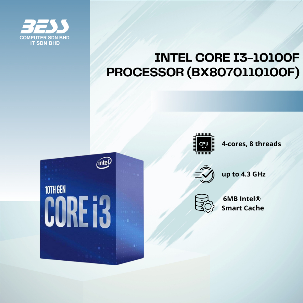 INTEL CORE I3-10100F PROCESSOR | Shopee Malaysia