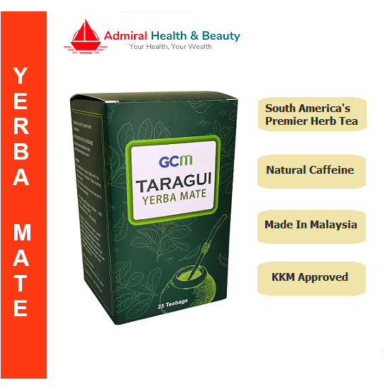 GCM Teh Argentina Taragui Yerba Mate Herbal Tea (3g x 25 teabags ...