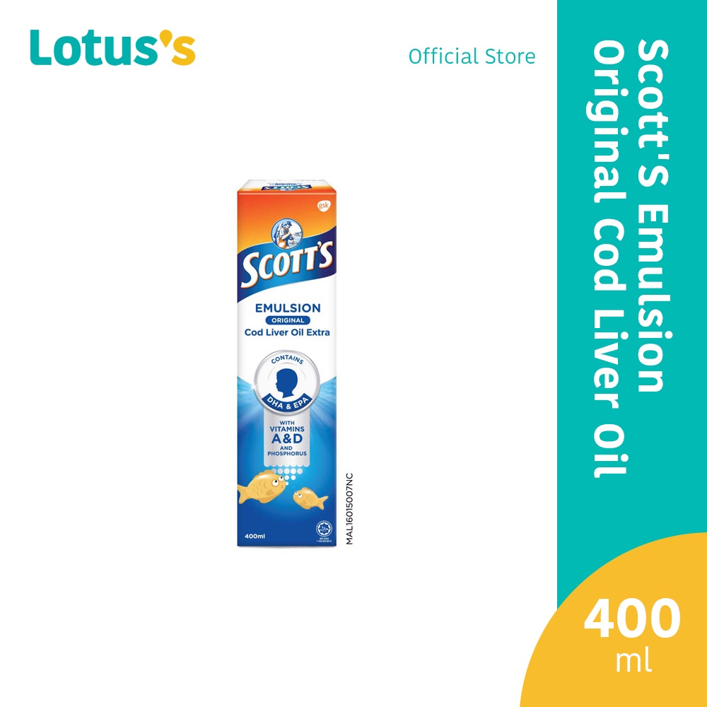 Scotts Emulsion Original Cod Liver Oil 400ml | Shopee Malaysia